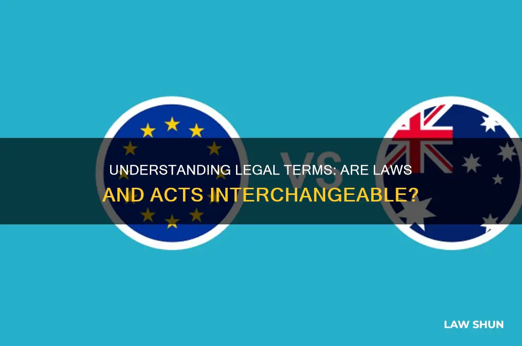 Understanding Legal Terms: Are Laws And Acts Interchangeable? | LawShun