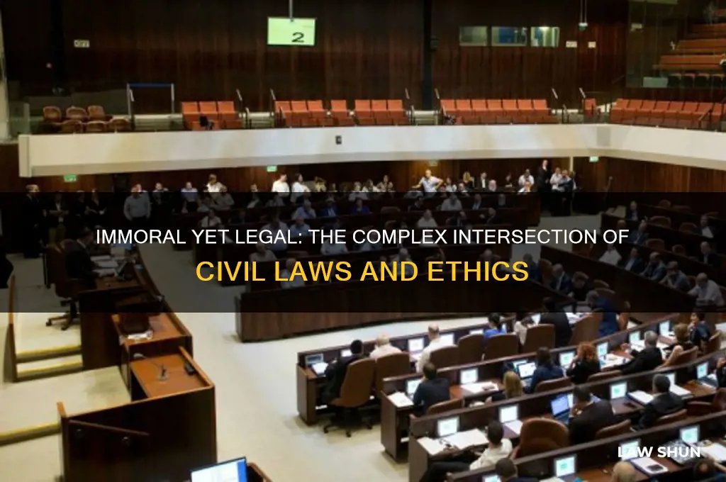 Immoral Yet Legal: The Complex Intersection Of Civil Laws And Ethics ...