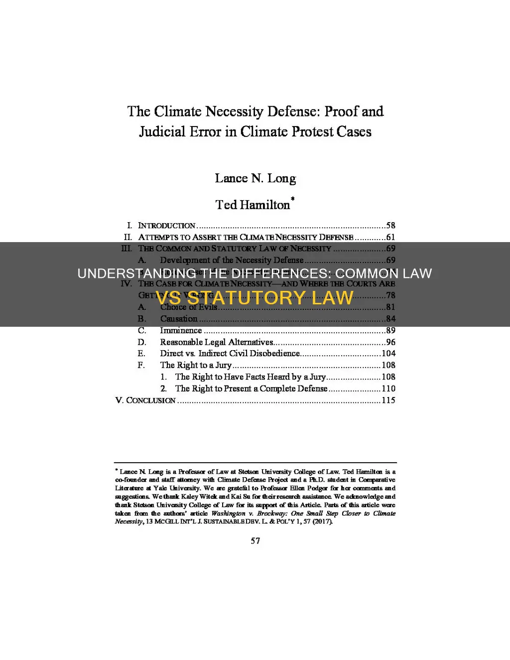 Understanding The Differences: Common Law Vs Statutory Law | LawShun