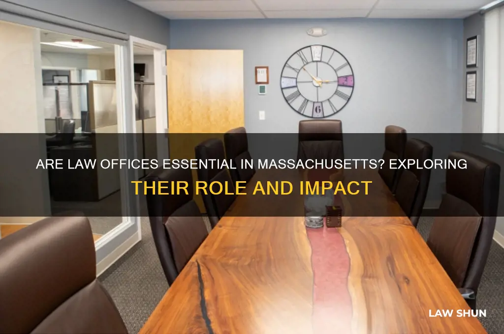 Are Law Offices Essential In Massachusetts? Exploring Their Role And ...