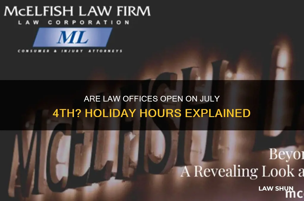 Are Law Offices Open On July 4Th? Holiday Hours Explained | LawShun