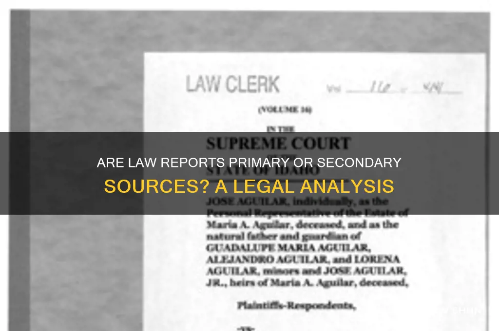 Are Law Reports Primary Or Secondary Sources? A Legal Analysis | LawShun
