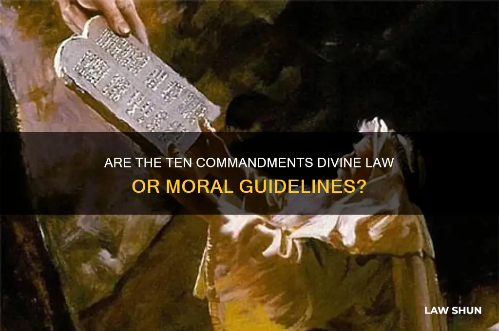 Are The Ten Commandments Divine Law Or Moral Guidelines? | LawShun