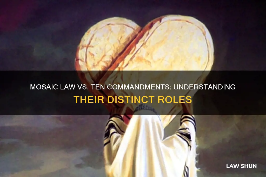 Mosaic Law Vs. Ten Commandments: Understanding Their Distinct Roles ...
