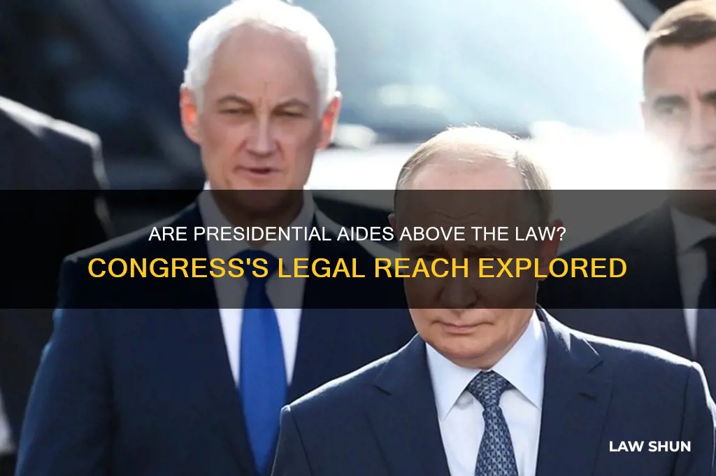 Are Presidential Aides Above The Law? Congress's Legal Reach Explored ...