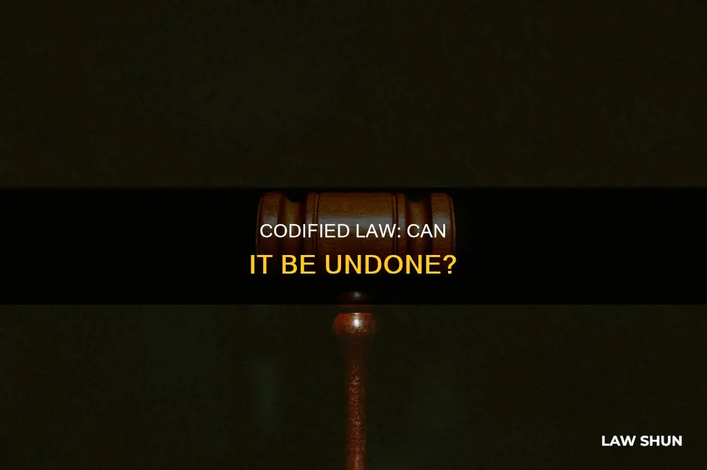 Codified Law: Can It Be Undone? | LawShun