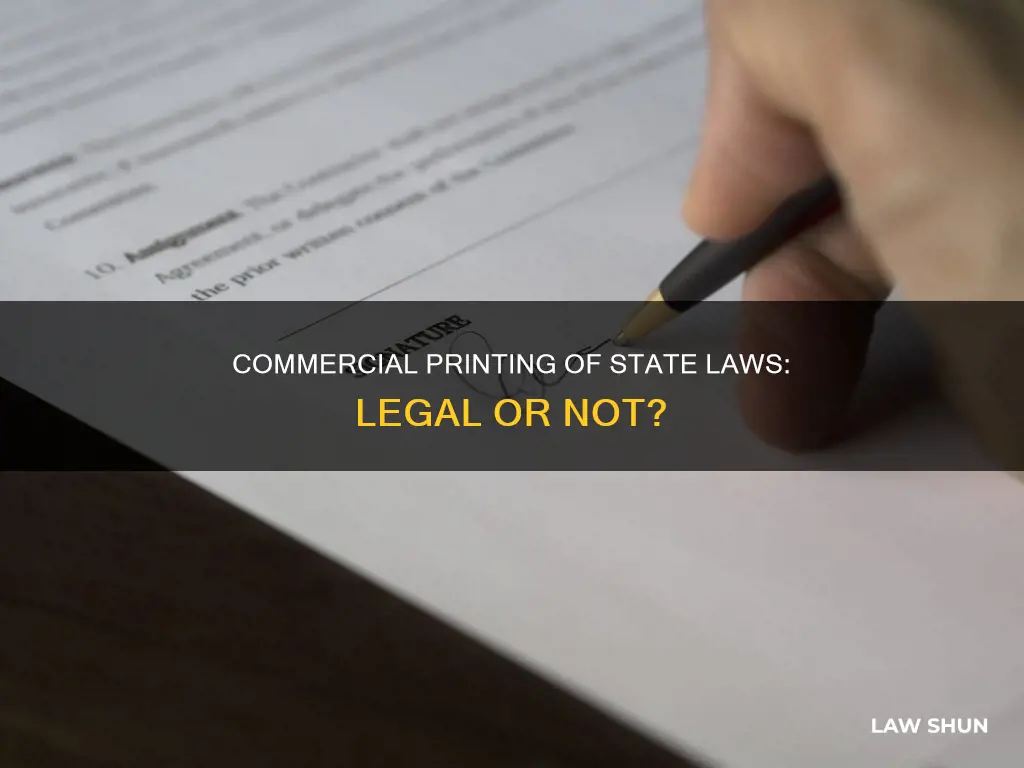 Commercial Printing Of State Laws: Legal Or Not? | LawShun