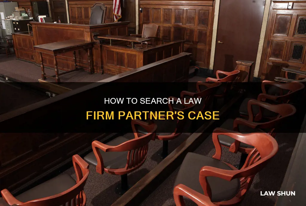 How To Search A Law Firm Partner's Case | LawShun