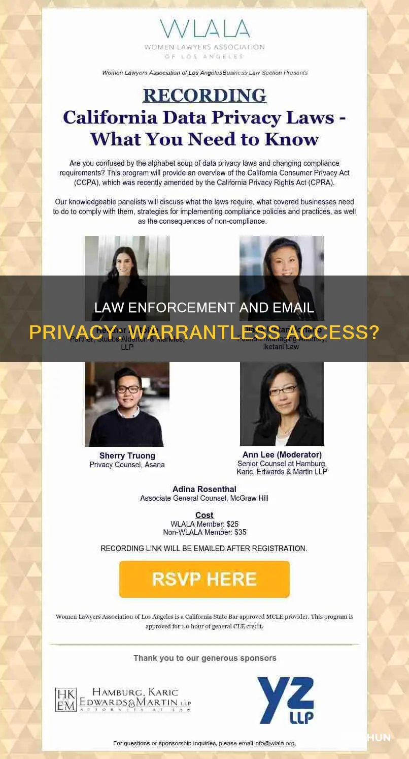 Law Enforcement And Email Privacy: Warrantless Access? | LawShun