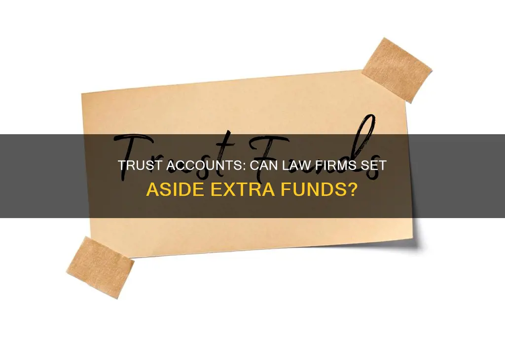 Trust Accounts: Can Law Firms Set Aside Extra Funds? | LawShun