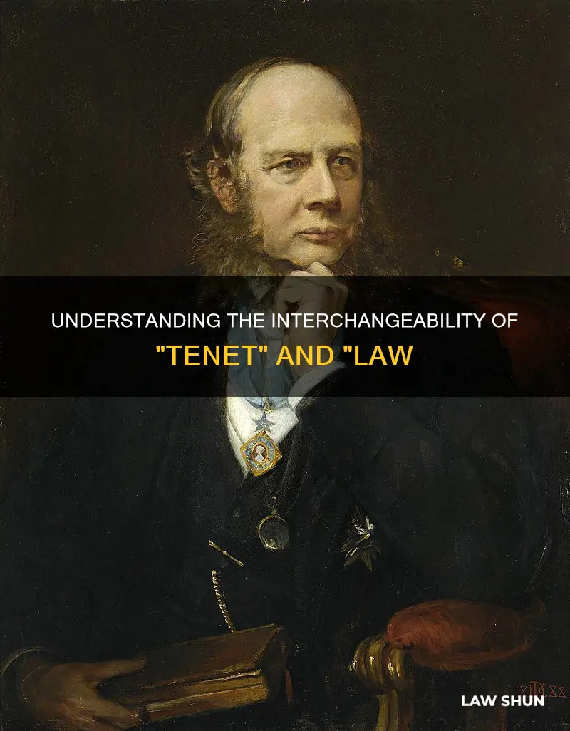 Understanding The Interchangeability Of "Tenet" And "Law | LawShun