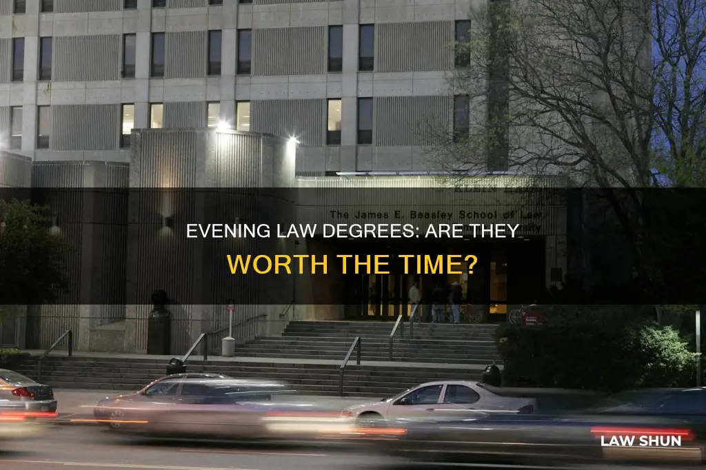 Evening Law Degrees: Are They Worth The Time? | LawShun