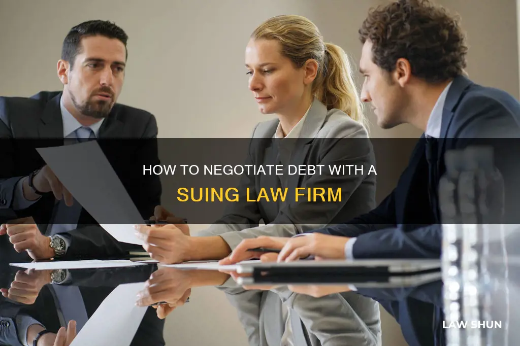 How To Negotiate Debt With A Suing Law Firm | LawShun