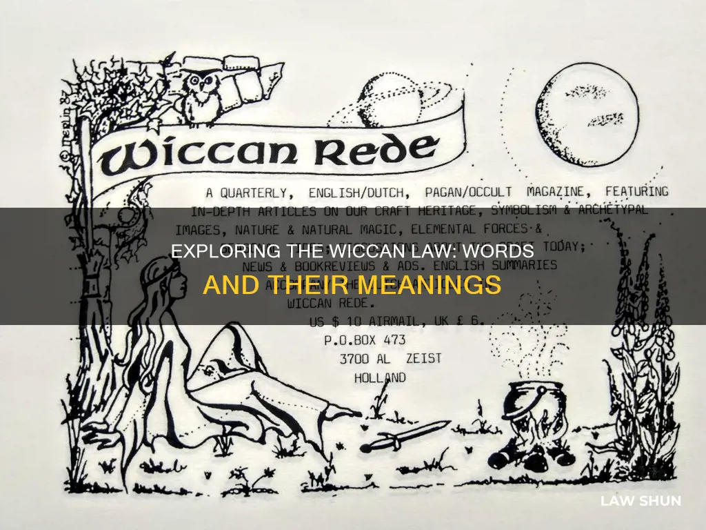Exploring The Wiccan Law: Words And Their Meanings | LawShun