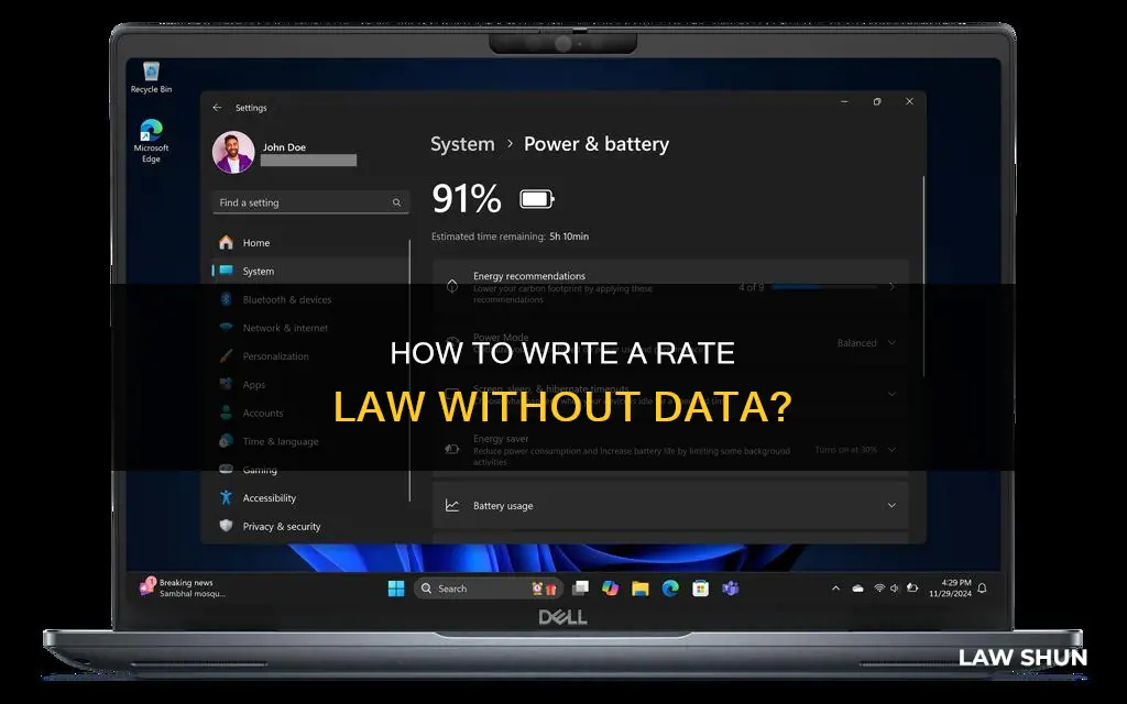 How To Write A Rate Law Without Data? | LawShun