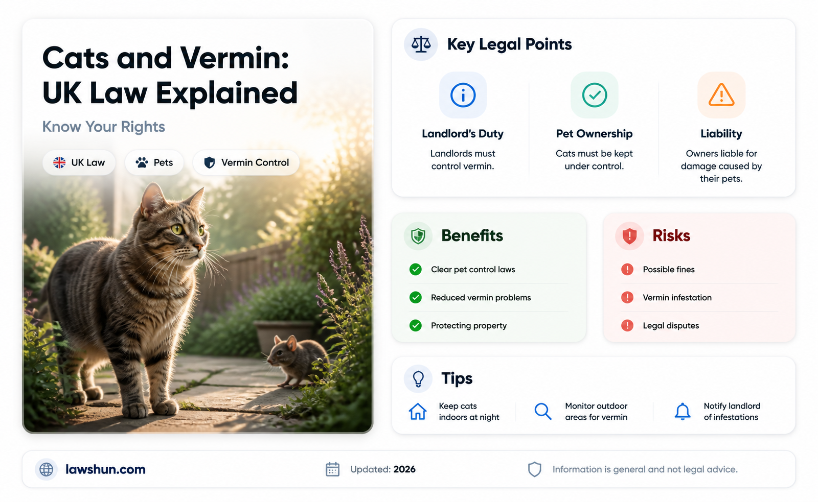 Cats And Vermin: Uk Law Explained | LawShun