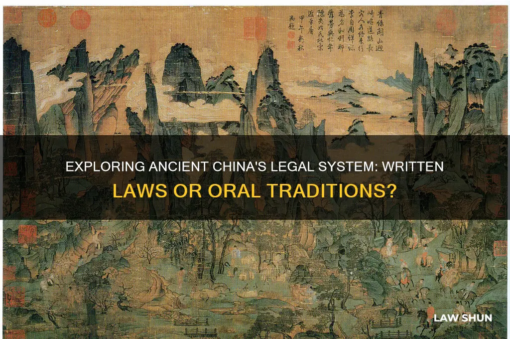 Exploring Ancient China's Legal System: Written Laws Or Oral Traditions ...