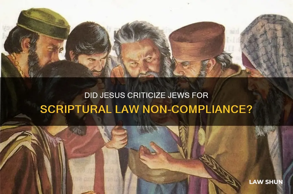 Did Jesus Criticize Jews For Scriptural Law Non-Compliance? | LawShun