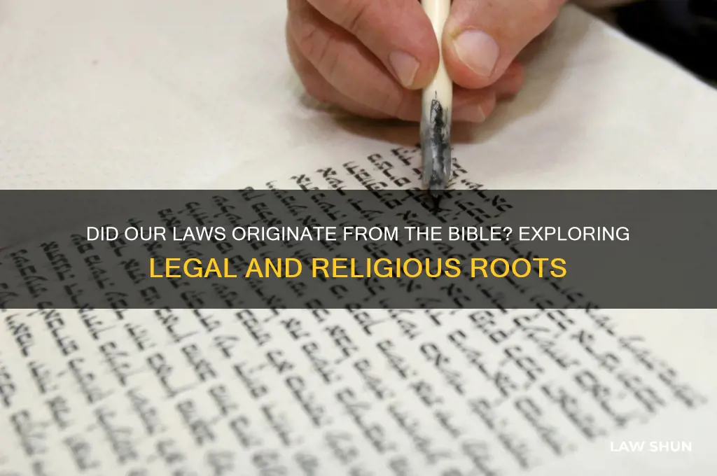 Did Our Laws Originate From The Bible? Exploring Legal And Religious ...