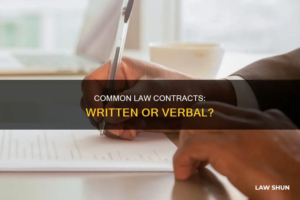 Common Law Contracts: Written Or Verbal? | LawShun