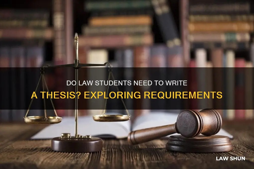 Do Law Students Need To Write A Thesis? Exploring Requirements | LawShun