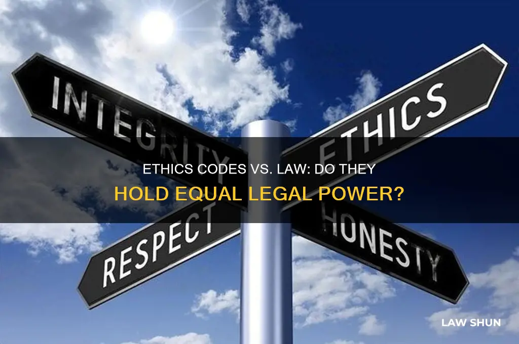 Ethics Codes Vs. Law: Do They Hold Equal Legal Power? | LawShun