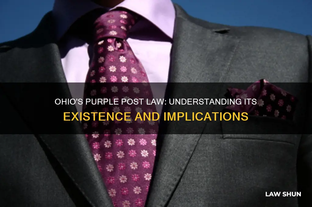 Ohio's Purple Post Law: Understanding Its Existence And Implications ...