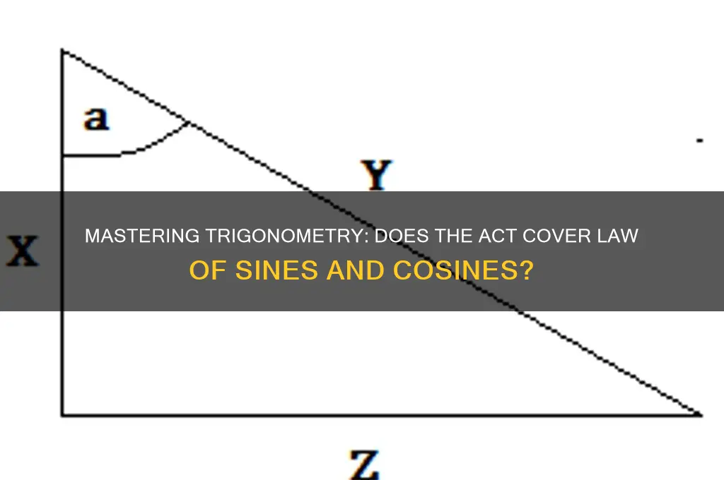 Mastering Trigonometry: Does The Act Cover Law Of Sines And Cosines ...