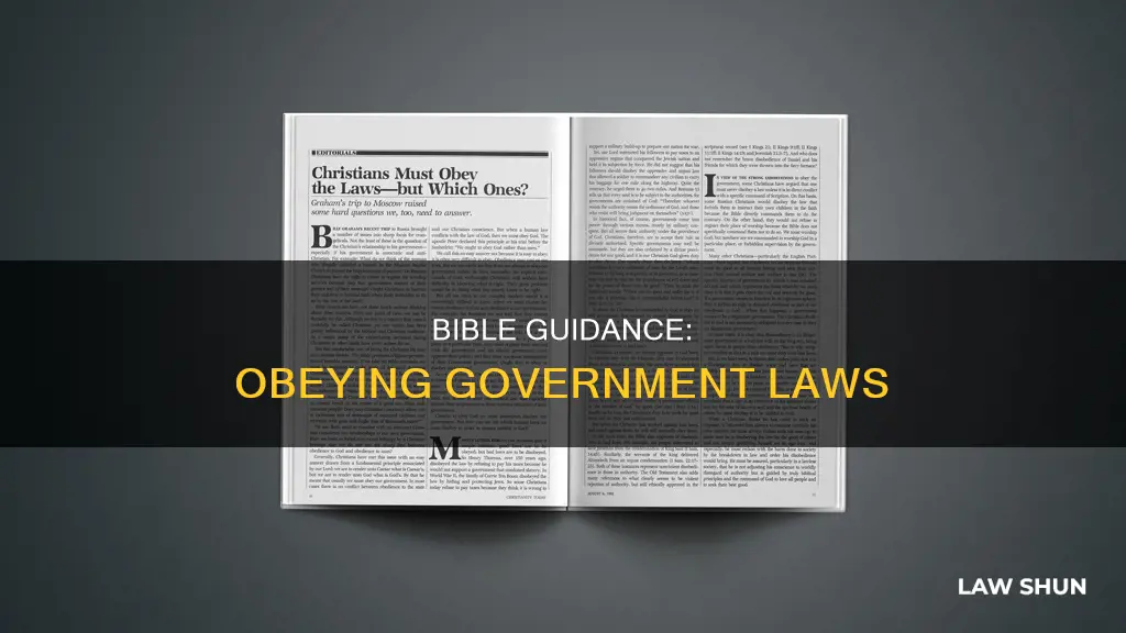 Bible Guidance: Obeying Government Laws | LawShun