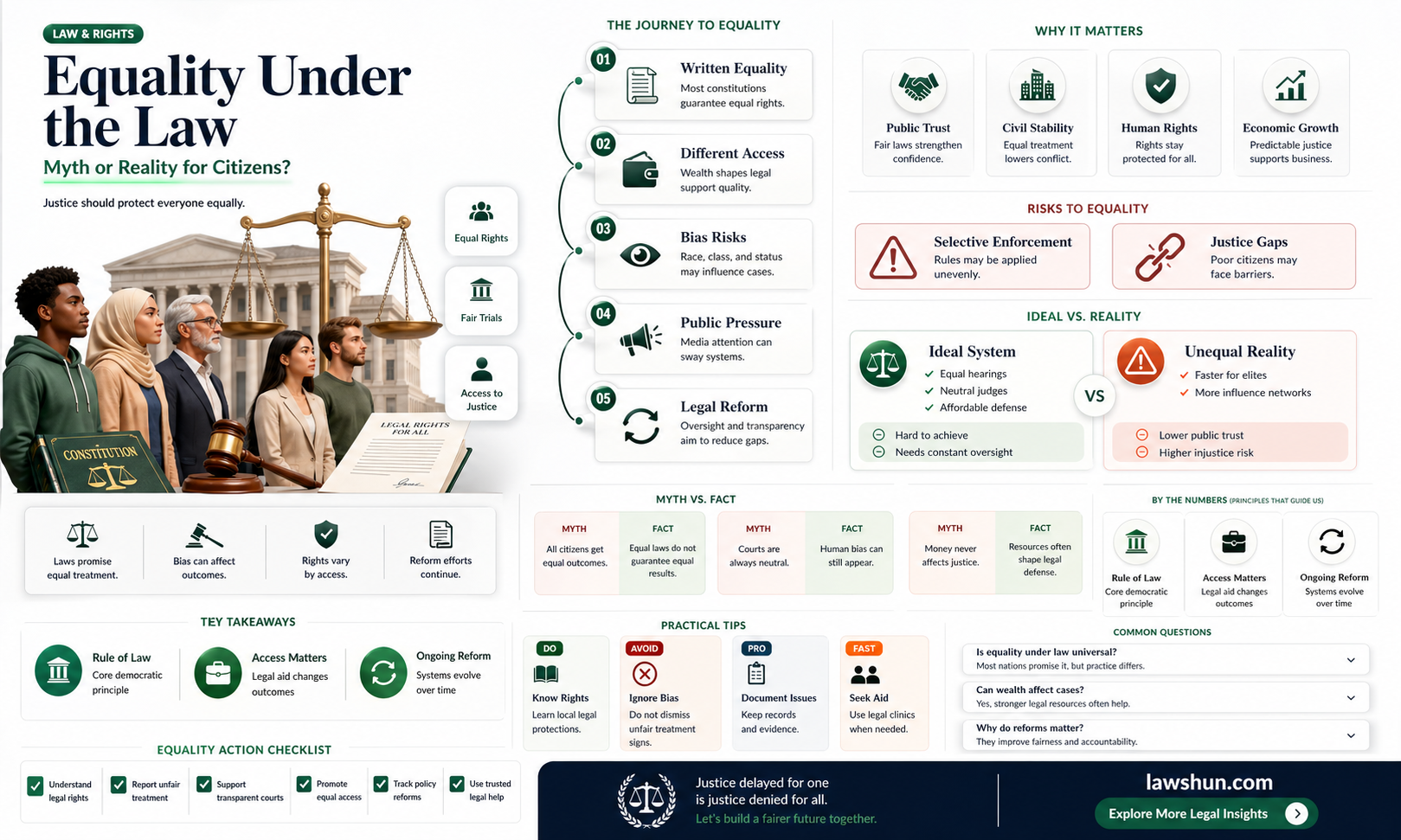 Equality Under The Law: Myth Or Reality For All Citizens? | LawShun