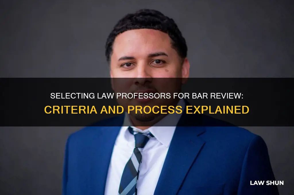 Selecting Law Professors For Bar Review: Criteria And Process Explained ...