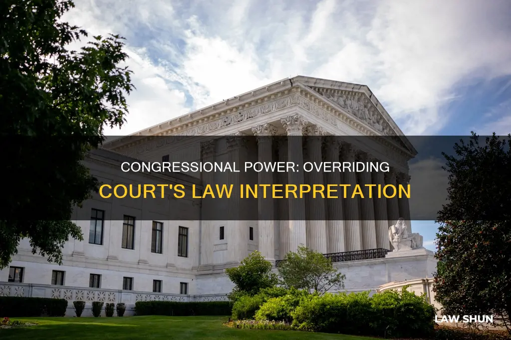 Congressional Power: Overriding Court's Law Interpretation | LawShun