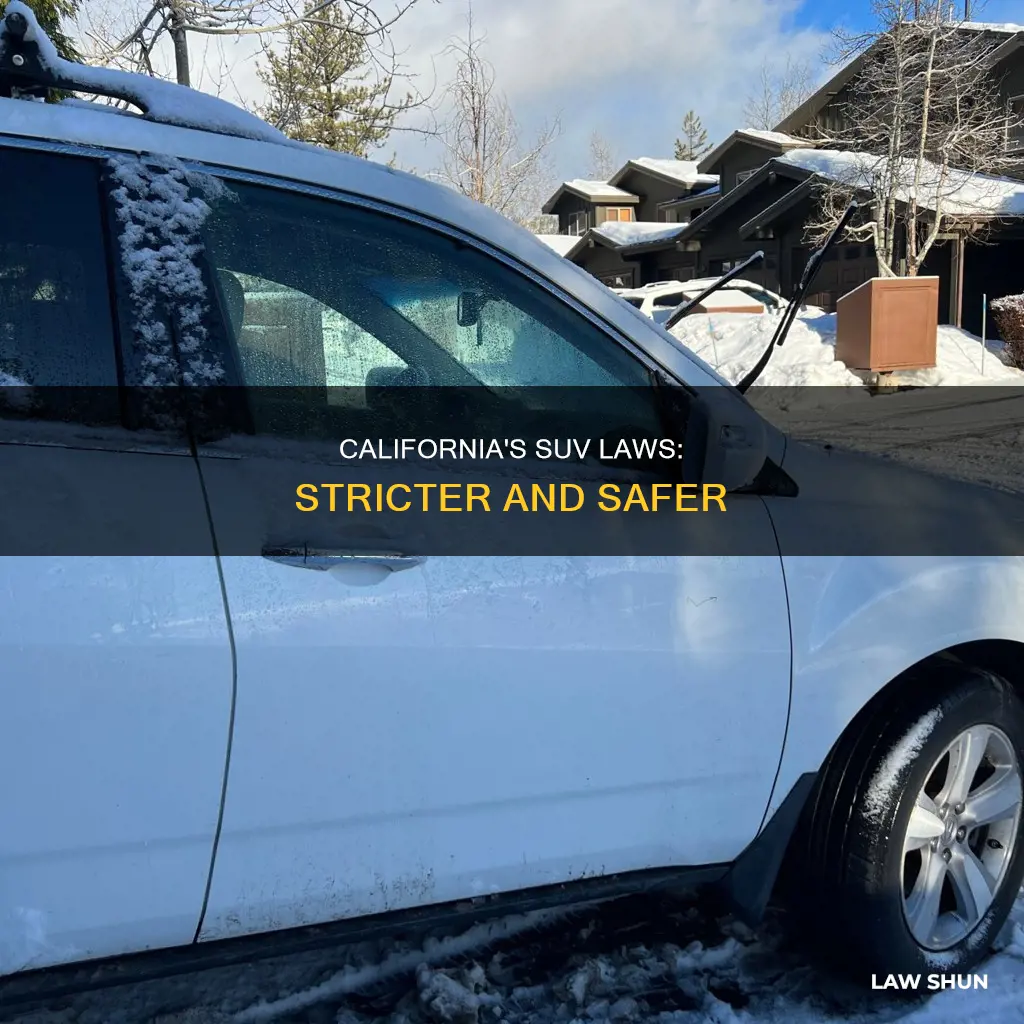 California's Suv Laws: Stricter And Safer | LawShun