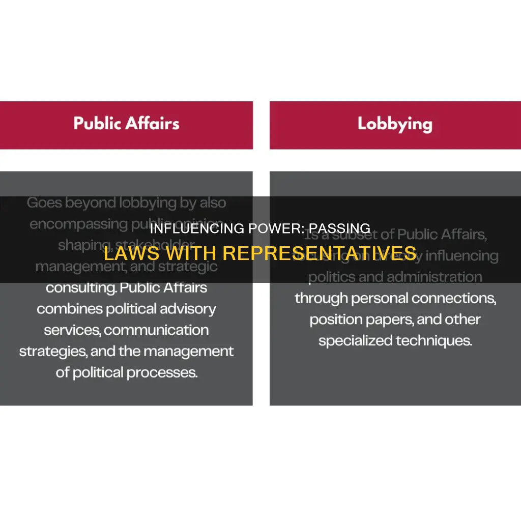 Influencing Power: Passing Laws With Representatives | LawShun