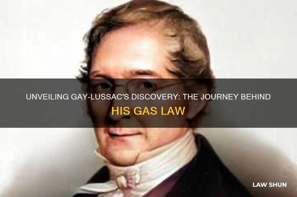 Unveiling Gay-Lussac's Discovery: The Journey Behind His Gas Law | LawShun