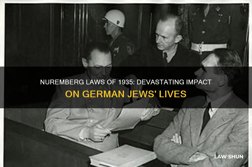 Nuremberg Laws Of 1935: Devastating Impact On German Jews' Lives | LawShun