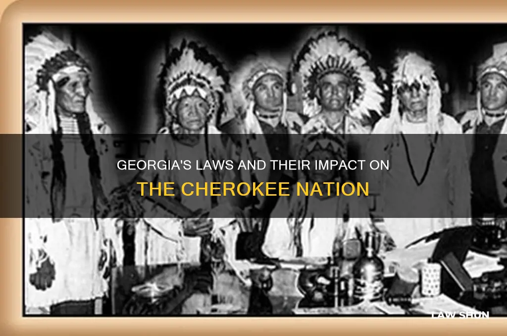 Georgia's Laws And Their Impact On The Cherokee Nation | LawShun