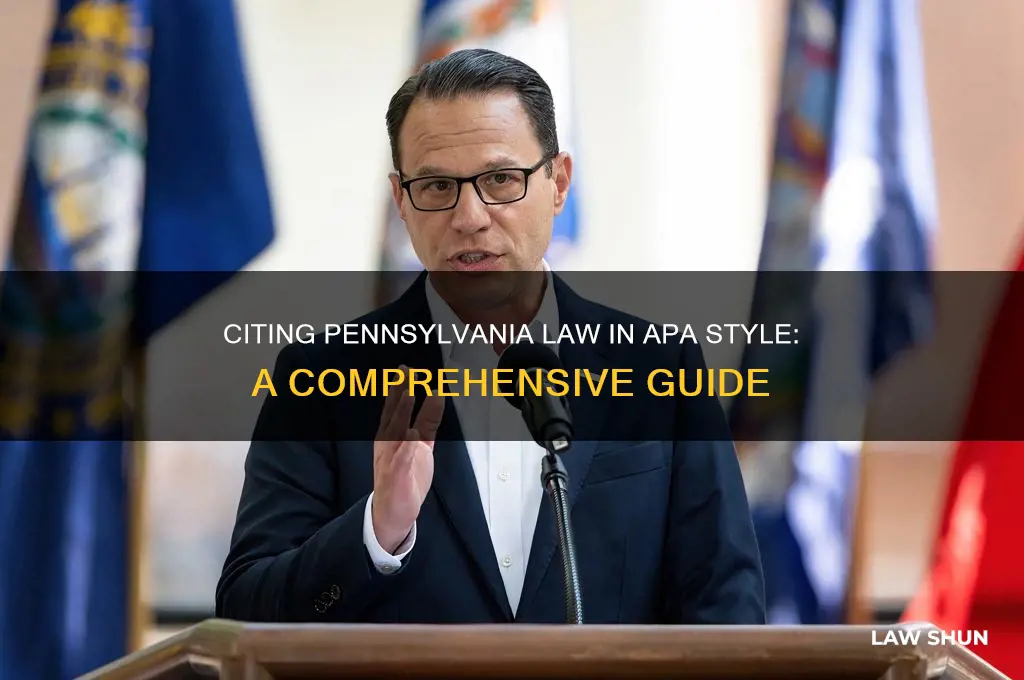 Citing Pennsylvania Law In Apa Style: A Comprehensive Guide | LawShun