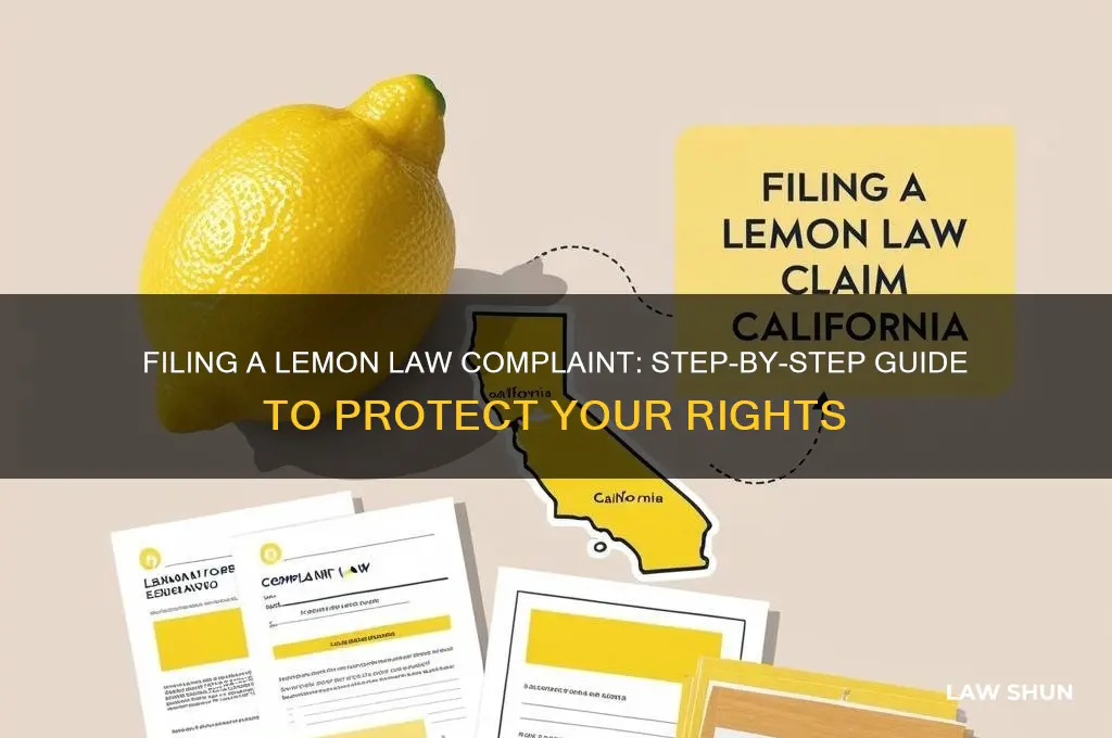 Filing A Lemon Law Complaint: Step-By-Step Guide To Protect Your Rights ...
