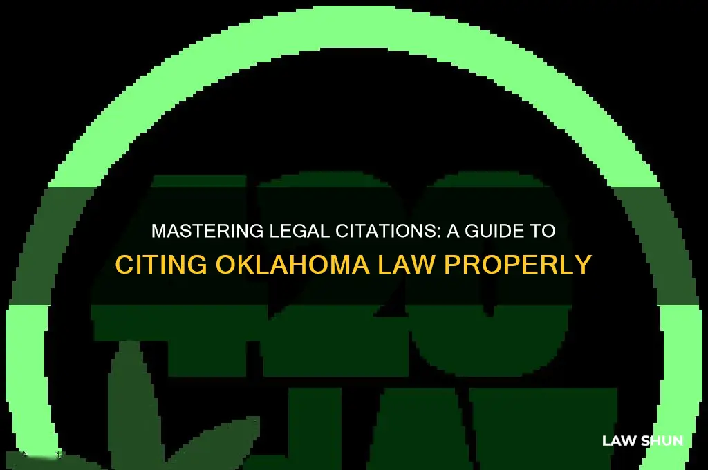 Mastering Legal Citations: A Guide To Citing Oklahoma Law Properly ...