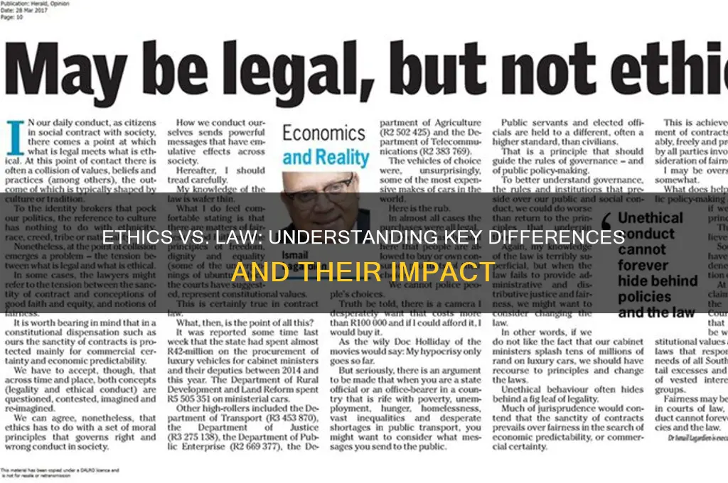 Ethics Vs. Law: Understanding Key Differences And Their Impact | LawShun