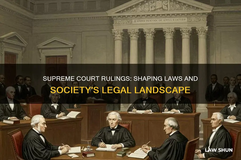 Supreme Court Rulings: Shaping Laws And Society's Legal Landscape | LawShun