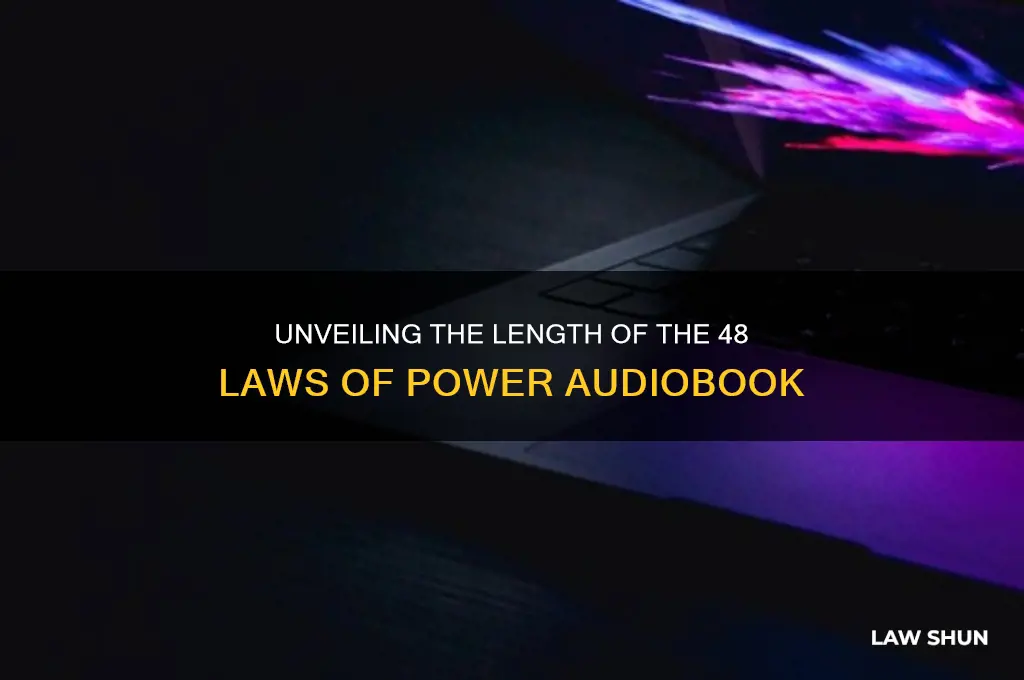 Unveiling The Length Of The 48 Laws Of Power Audiobook | LawShun