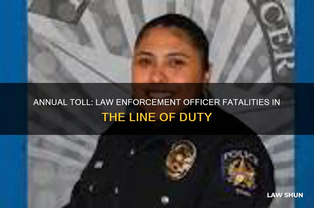 Annual Toll: Law Enforcement Officer Fatalities In The Line Of Duty ...