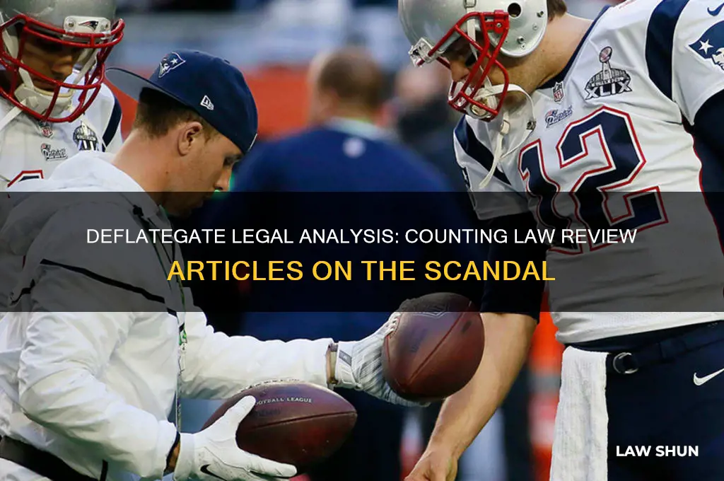 Deflategate Legal Analysis: Counting Law Review Articles On The Scandal ...
