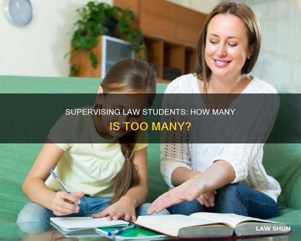 Supervising Law Students: How Many Is Too Many? | LawShun