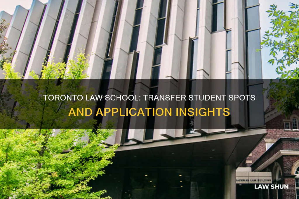 Toronto Law School: Transfer Student Spots And Application Insights ...