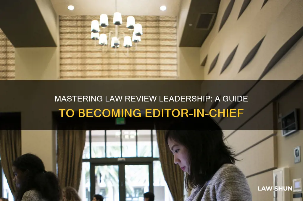 Mastering Law Review Leadership: A Guide To Becoming Editor-In-Chief ...