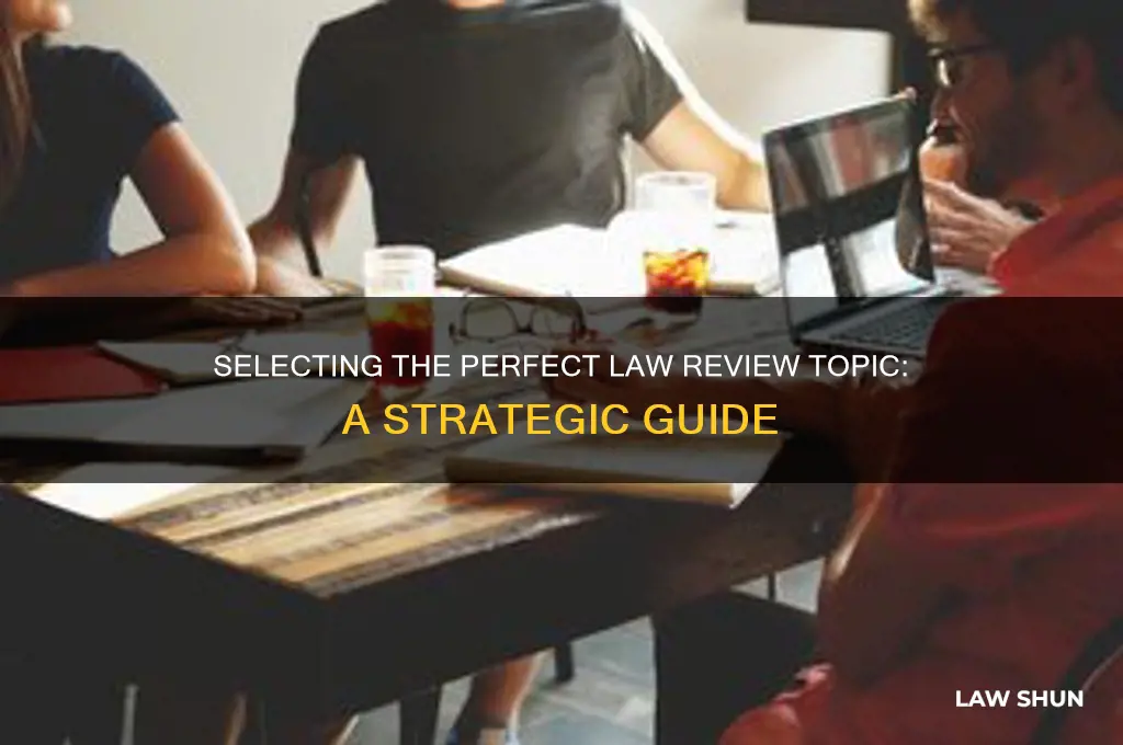 Selecting The Perfect Law Review Topic: A Strategic Guide | LawShun