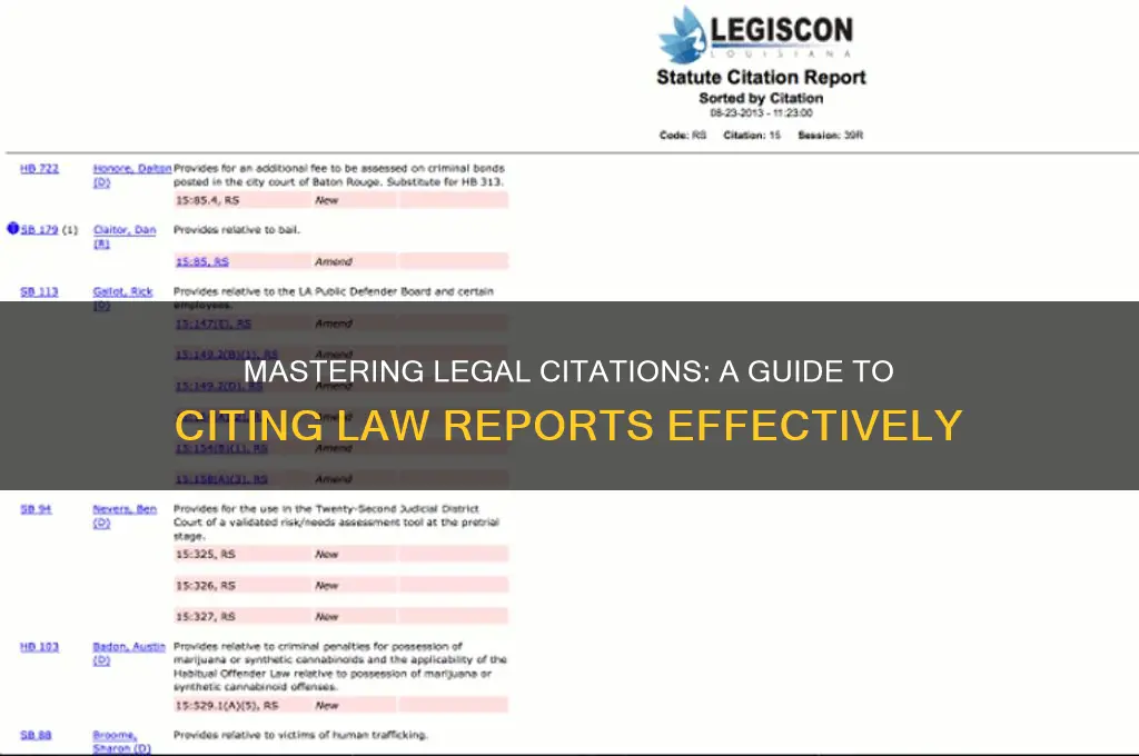 Mastering Legal Citations: A Guide To Citing Law Reports Effectively ...